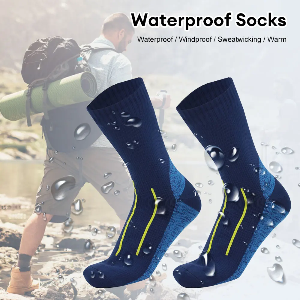 Men-Waterproof-Socks-Trekking-Riding-Ski-Cycling-Camping-Fishing-Hiking ...
