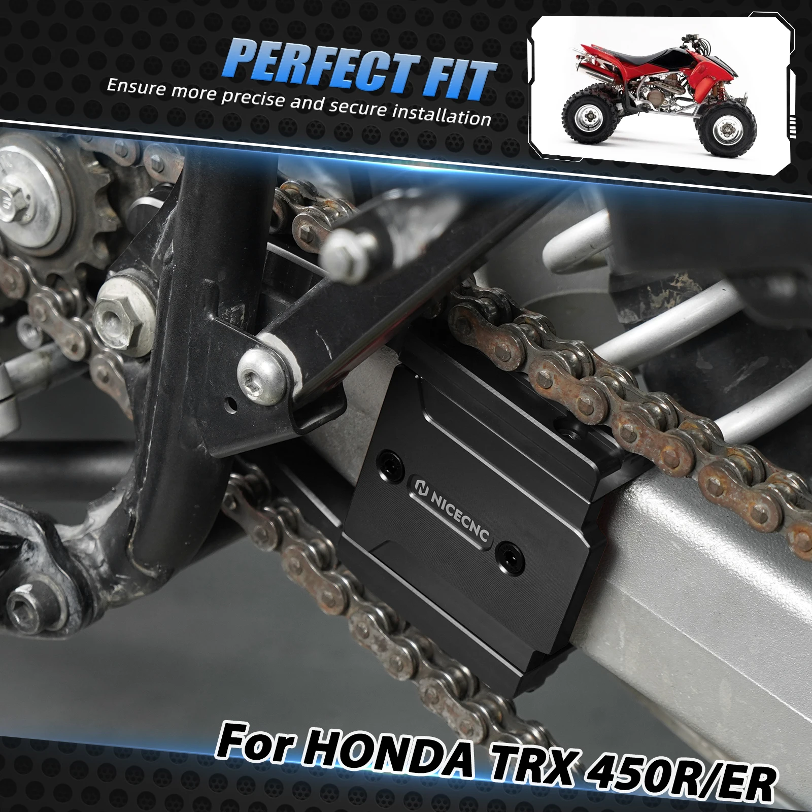 NICECNC-Swingarm-Chain-Buffer-Guide-Protector-For-ATV-HONDA-TRX450R ...