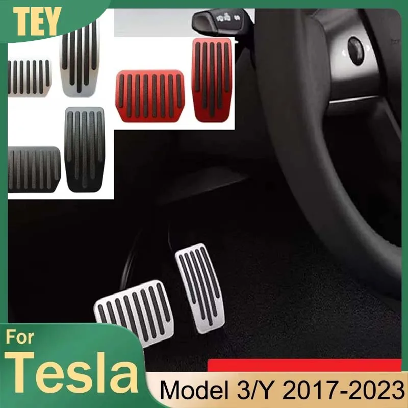 For-Tesla-Model-3-3-Y-Car-Foot-Pedal-Pads-Covers-Pedals-Non-Slip ...