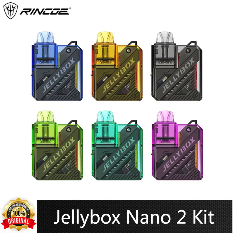 Original Rincoe Jellybox Nano II 2 Kit de vapeo 900mAh batería 2,8 ml ...
