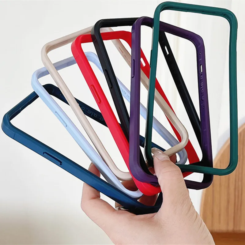 Luxury-Thin-Matte-Soft-TPU-Bumper-Frame-Side-Phone-Case-for-iPhone-15 ...