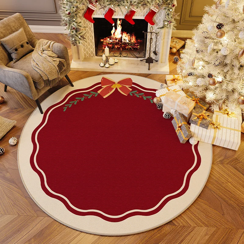 Christmas-Living-Room-Bedroom-Gingerbread-Man-Round-Carpet-Cloakroom ...
