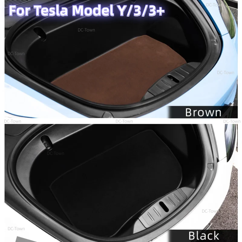 For-Tesla-Model-3-Y-3-Front-Trunk-Mat-Flannel-Trunk-Protective-Pad-Non ...
