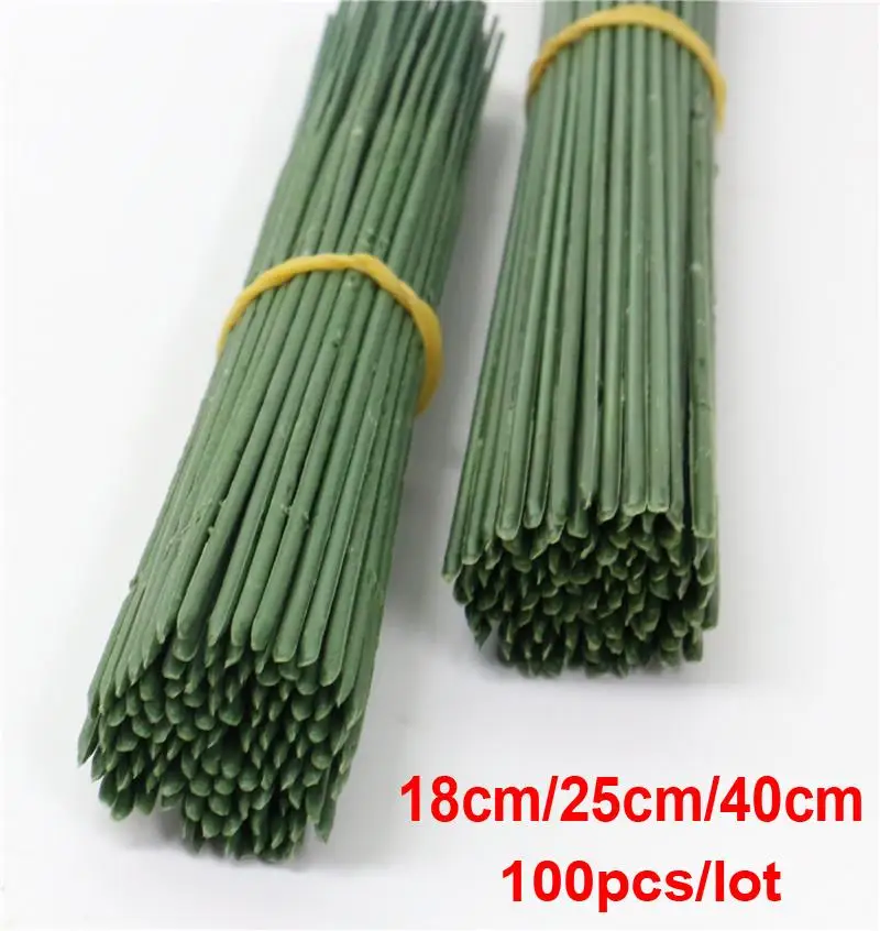 100Pcs-18cm-25cm-40cm-Gardening-Potted-Plastic-Flower-Rod-Artificial ...
