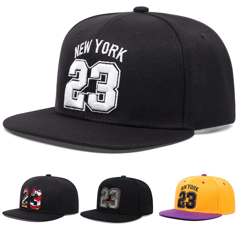 Digital 23 3D Embroidered Fashion Baseball Hat Sports Sunshade Hat ...