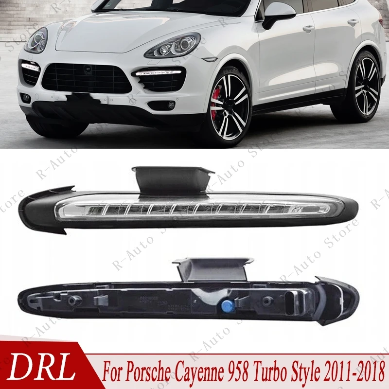 DRL-LED-Daytime-Running-Light-For-Porsche-Cayenne-958-Turbo-Style-2011 ...