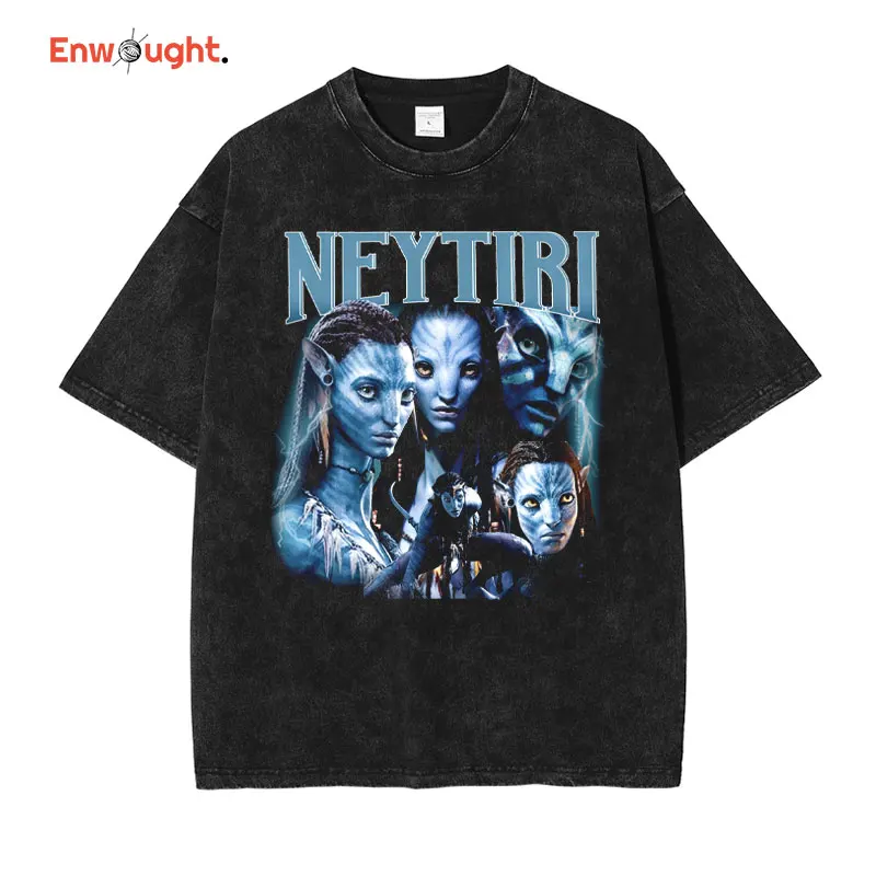 Movie-Avatar-T-shirt-Vintage-Washed-Neytiri-Neteyam-Sully-T-Shirt ...