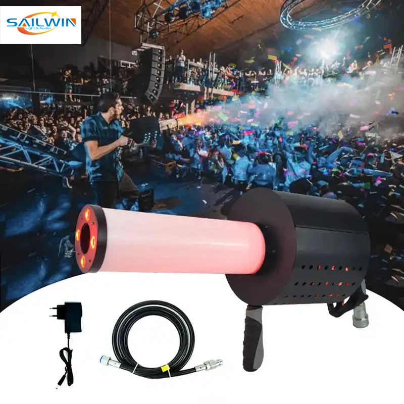 Led Co2 Jet Confetti Gun Spray Machine Confetti Cannon Gun Smoke Fog ...