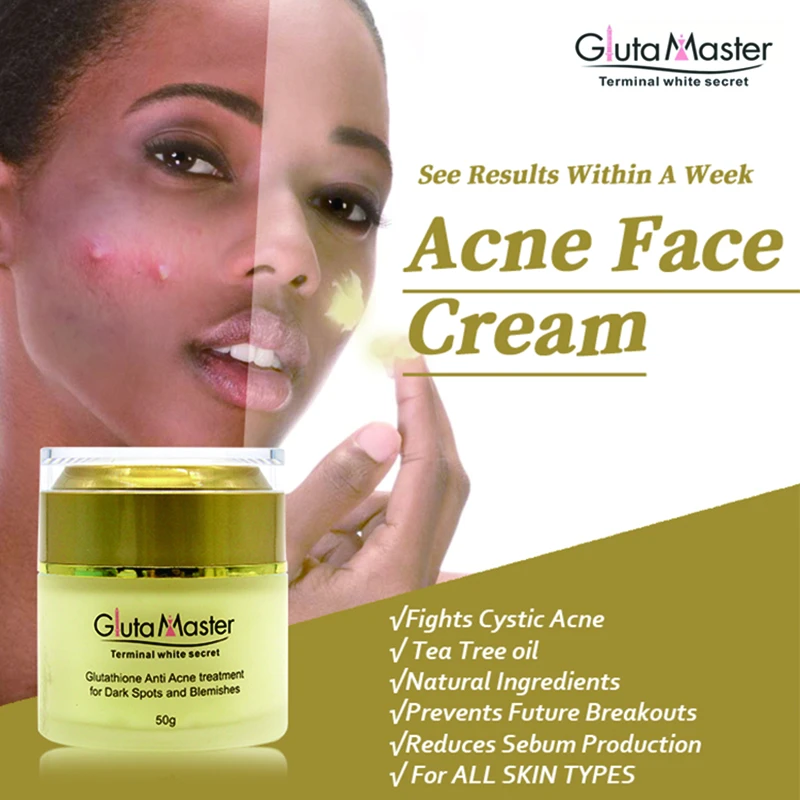 Gluta Master Whitening Anti Acne Treatment Face Cream With Glutathione ...