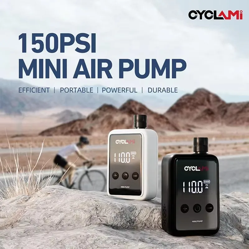 CYCLAMI-Portable-Pocket-Bike-Pump-Rechargeable-Compressor-Tire-Inflator ...
