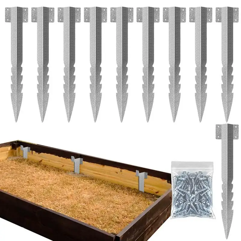 Stake-Brackets-Jagged-Sleepers-Garden-Edging-Garden-Accessory-For ...