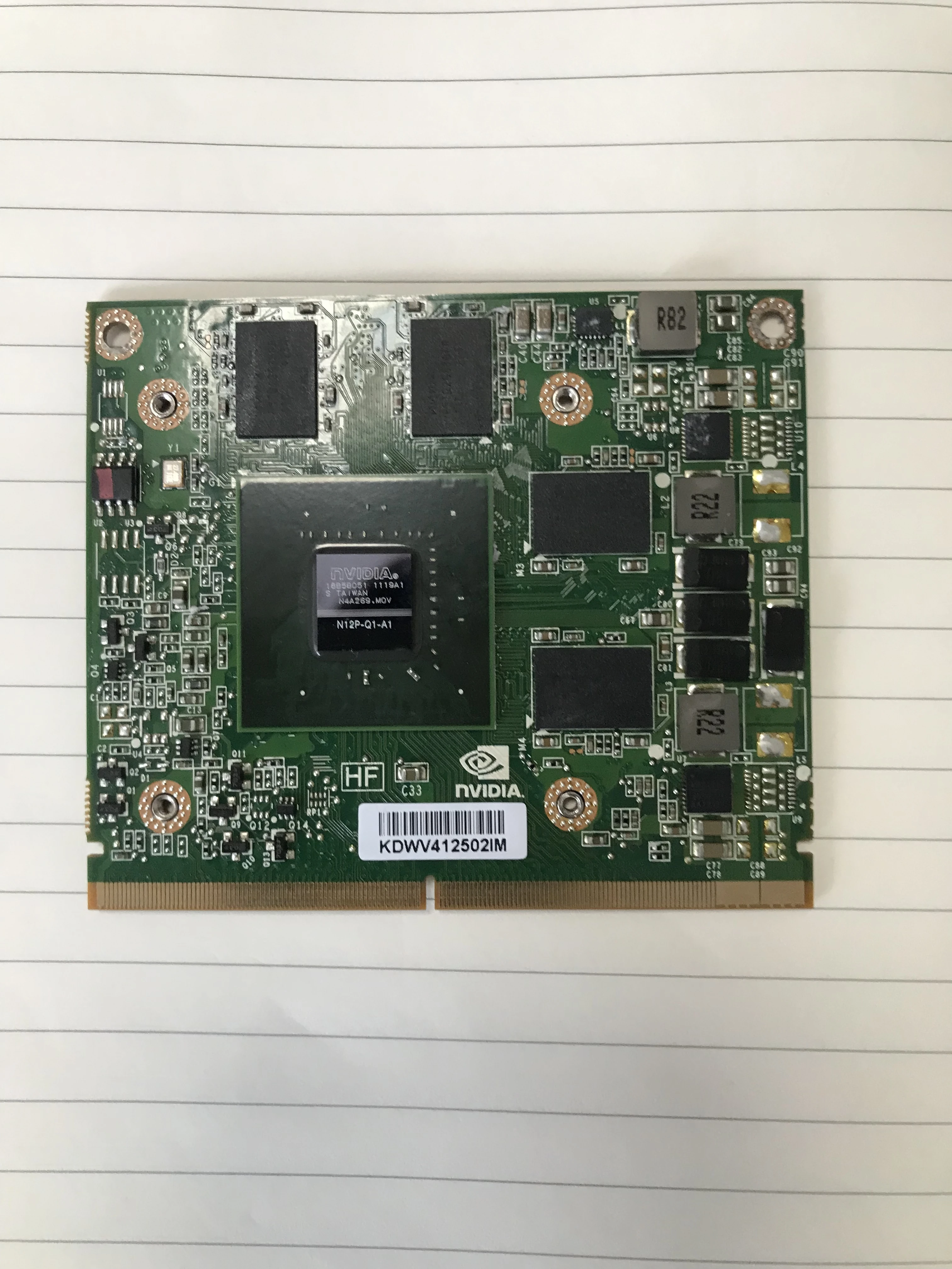 Quadro-1000M-Q1000M-N12P-Q1-A1-2GB-Video-grafik-VGA-kart-Dell-M4600 ...