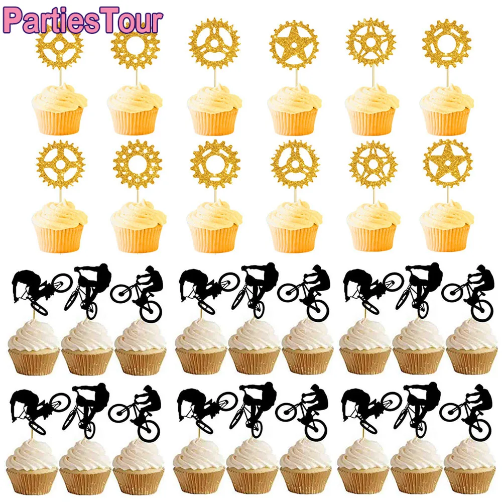 Dirt Bike Cupcake Toppers