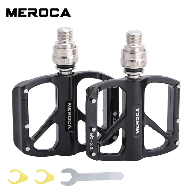 MEROCA-Bicycle-Pedal-with-Cleats-Quick-Release-Pedals-Aluminum-Alloy ...