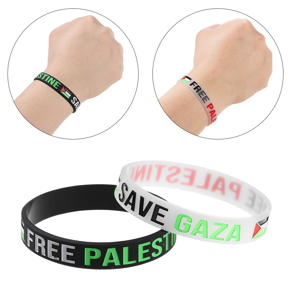 New Bright Color Sports Souvenirs Palestine Flag Bracelet Free ...