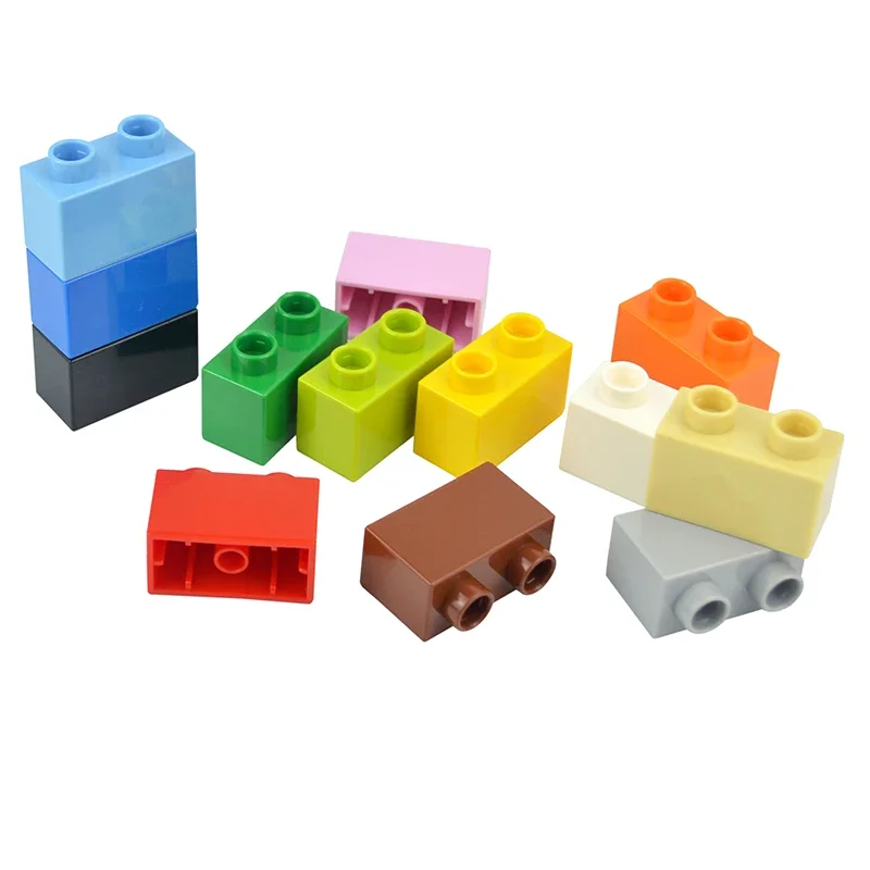 Duplos-Big-Size-Thick-Building-Block-1x2-Dots-Assembled-Toys-Figures ...