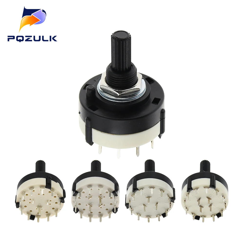 5PCS-RS26-1-Pole-12-Position-Selectable-Band-Rotary-Channel-Selector ...