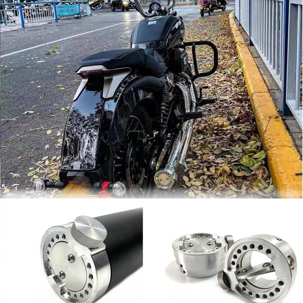 Motorcycle Circular Exhaust Pipe 79Mm/80Mm Universal Muffler Valve for ...