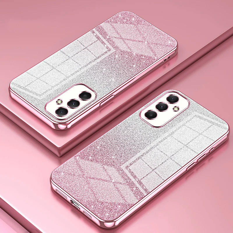 Luxury-Glitter-Gradient-Plating-Phone-Case-For-Xiaomi-Redmi-13C-12-12C ...