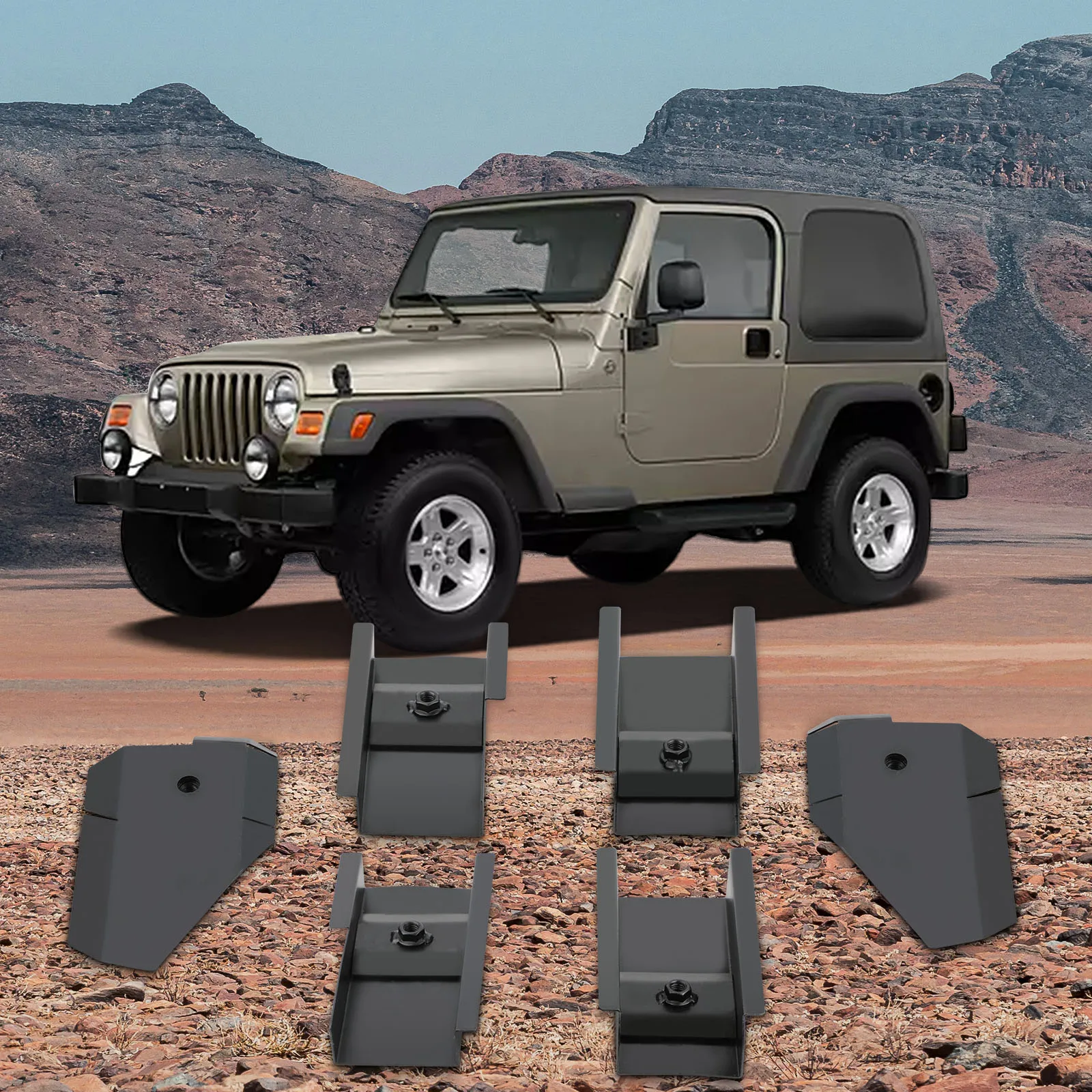 Body Mount Tub Rust Repair Kit Front Rear Middle fits for Jeep Wrangler ...