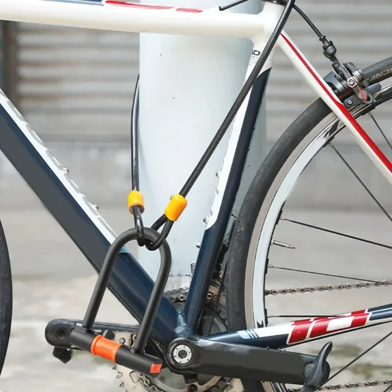 Waterproof-Durable-Bike-U-Lock-Mountain-Bike-Road-Bike-Padlock-Anti ...