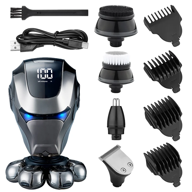 Seven-Blade-Electric-Shaver-New-Floating-Razor-Multi-Function-Shaver ...