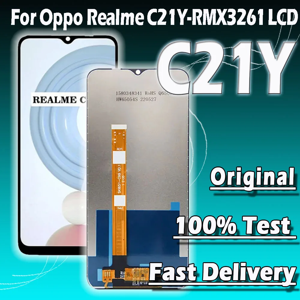 6-5-Original-For-Oppo-Realme-C21Y-RMX3261-LCD-Display-Touch-Screen ...