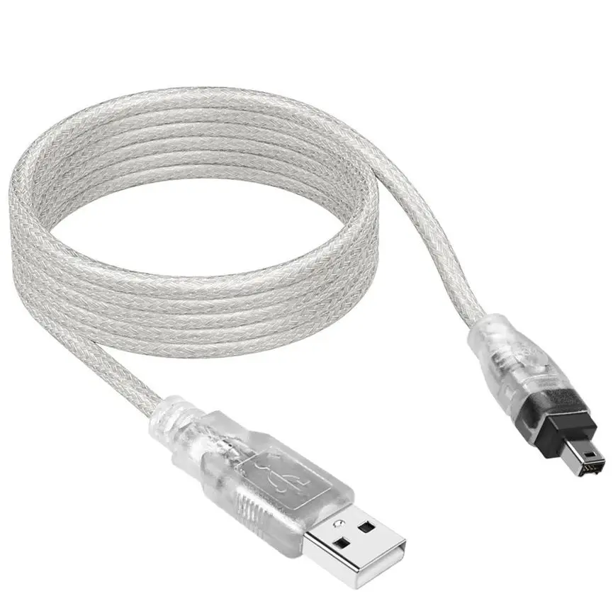 4FT 120cm USB Male to Firewire IEEE 1394 4 Pin Male iLink Adapter Cord ...