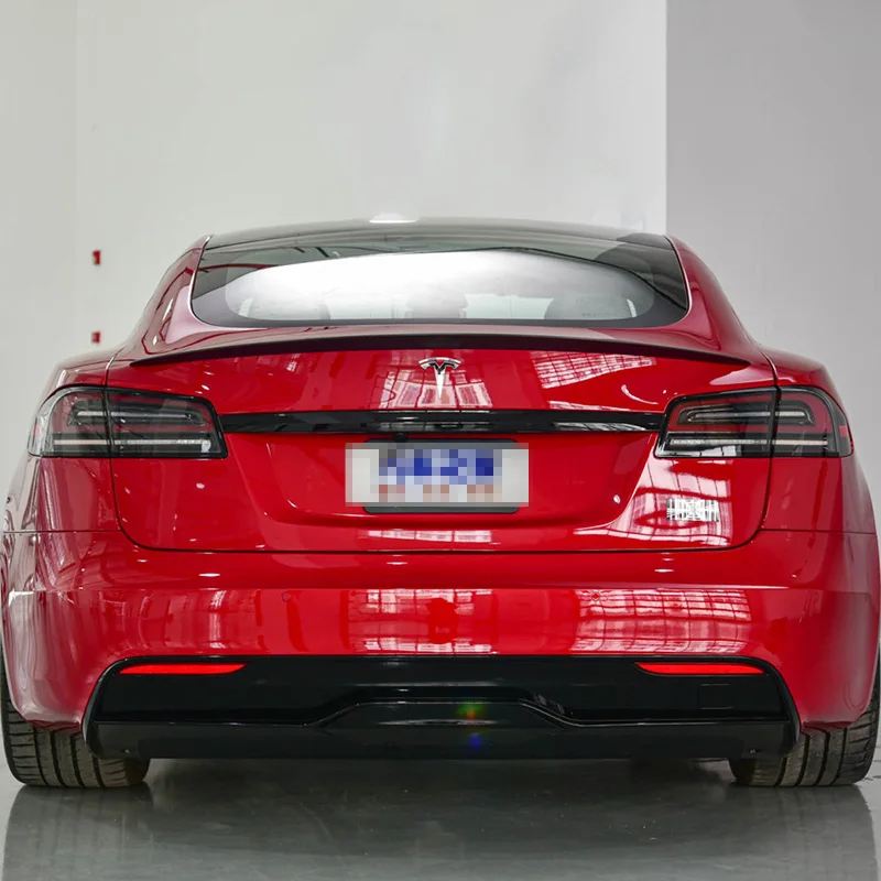 For Tesla model S 2012 2020 MODEL S special model spoiler ABS material ...