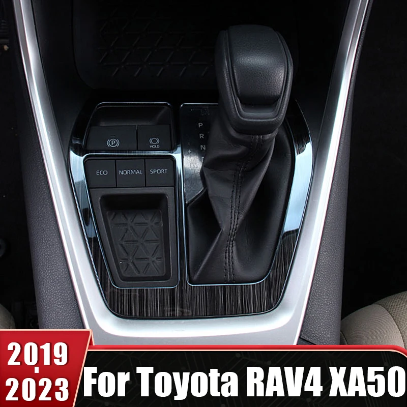 Stainless-Steel-Car-Gear-Shift-Panel-For-Toyota-RAV4-XA50-2019-2021 ...