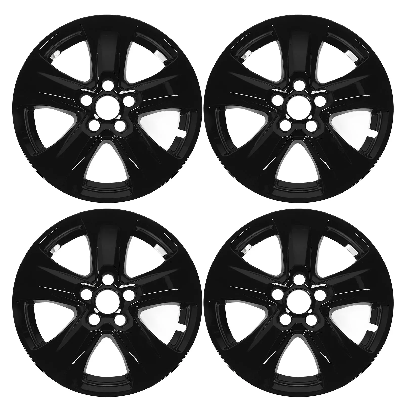 4-Pcs-Wheel-Hub-Cap-Glossy-Black-Wheel-Skins-Hubcap-Replacement-For ...