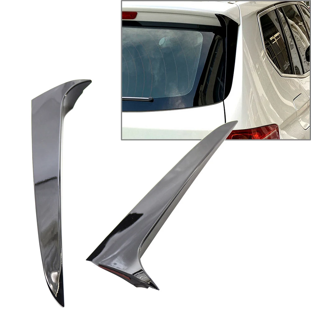 Glossy Black Car Rear Window Spoiler Side Wing Trim For BMW X3 F25 2011 ...