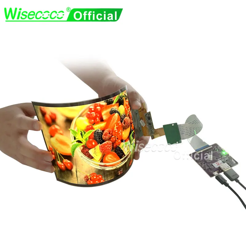 Wisecoco 8 Inch Flexible OLED Display Curved AMOLED 1440x1920 Capacitive Touch Screen 7.8 inch ...