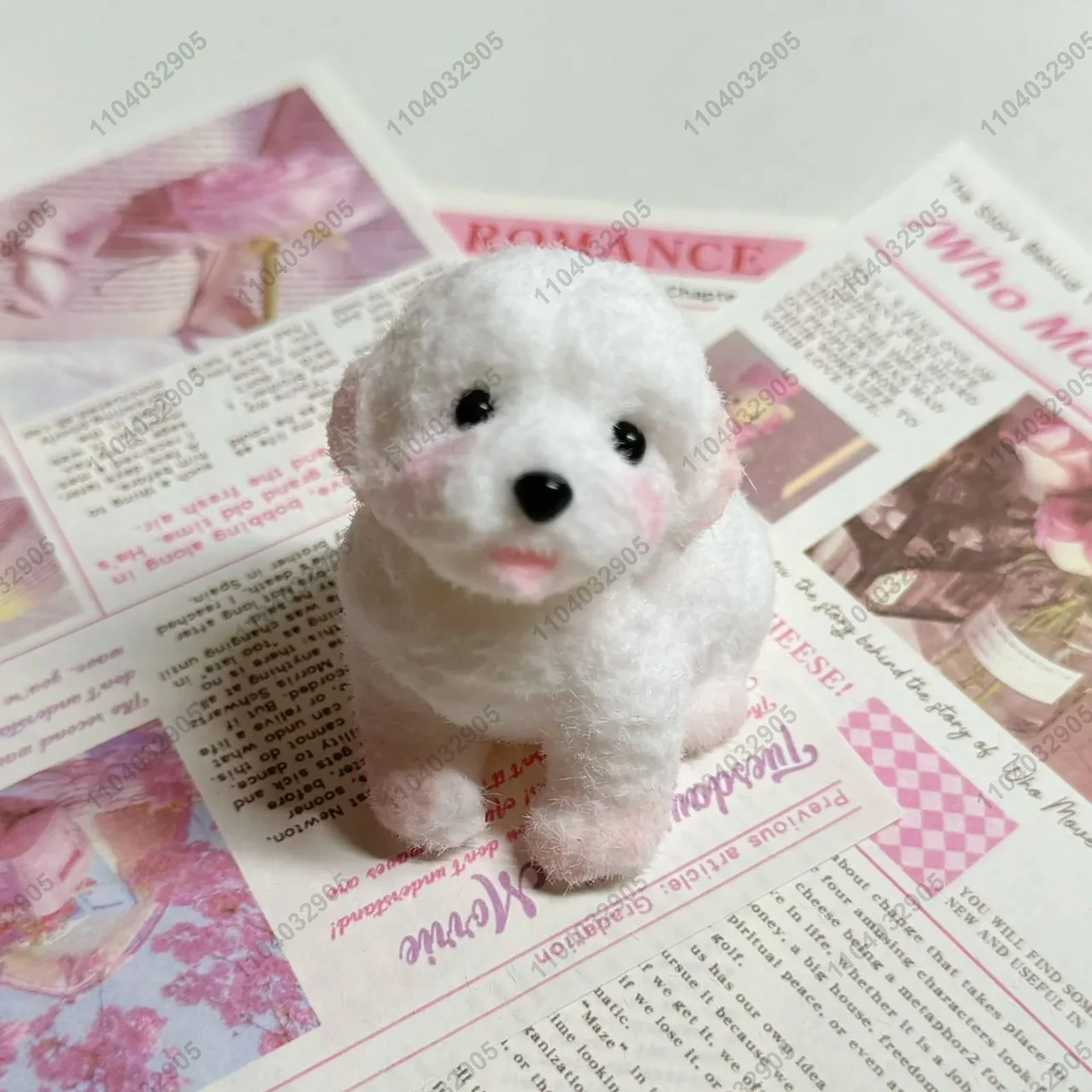Puppy Taba Squishy White Dog Fidget Toy Cute Animal Funny Squeeze Toy ...