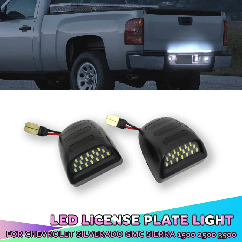 12V-LED-Car-License-Number-Plate-Light-Lamp-No-Error-For-Chevrolet ...