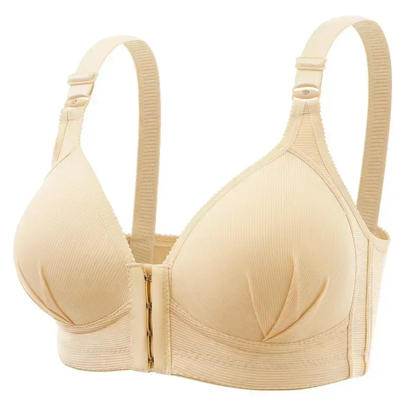 Front Button Breastfeeding Bra Without Steel Ring Thin Size Beauty Back ...