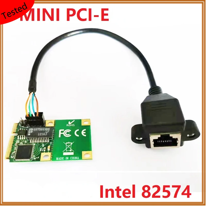 MINI PCI-E Gigabit Network Card Mini Half-height PCIE 1000M Wired ...