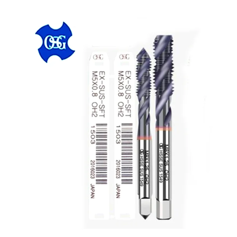 Japan Original OSG With Ticn Spiral Fluted Tap Pointed M2 M2.5 M3 M4 M5 ...