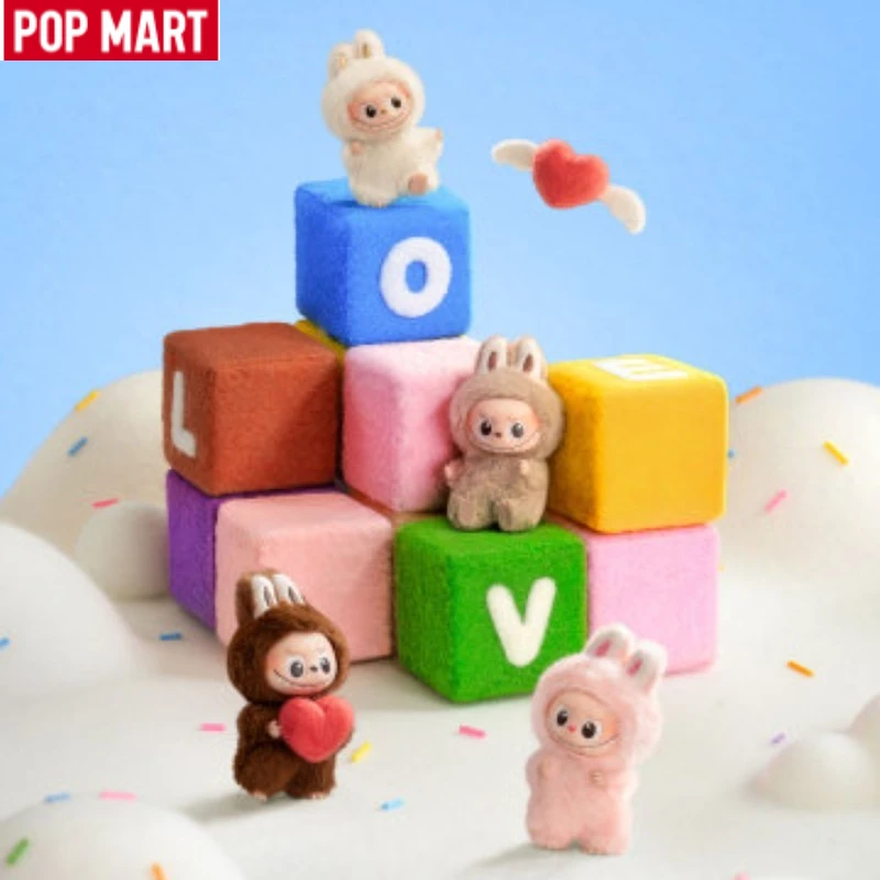 Original POPMART LABUBU V4 A-M Heart Secret Series Vinyl Face Blind Box ...