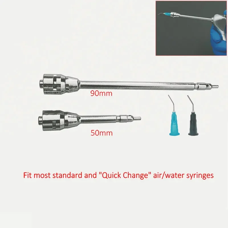 Dental Air Water Syringe Tips with Luer Lock Metal Nozzles with 2Pcs ...