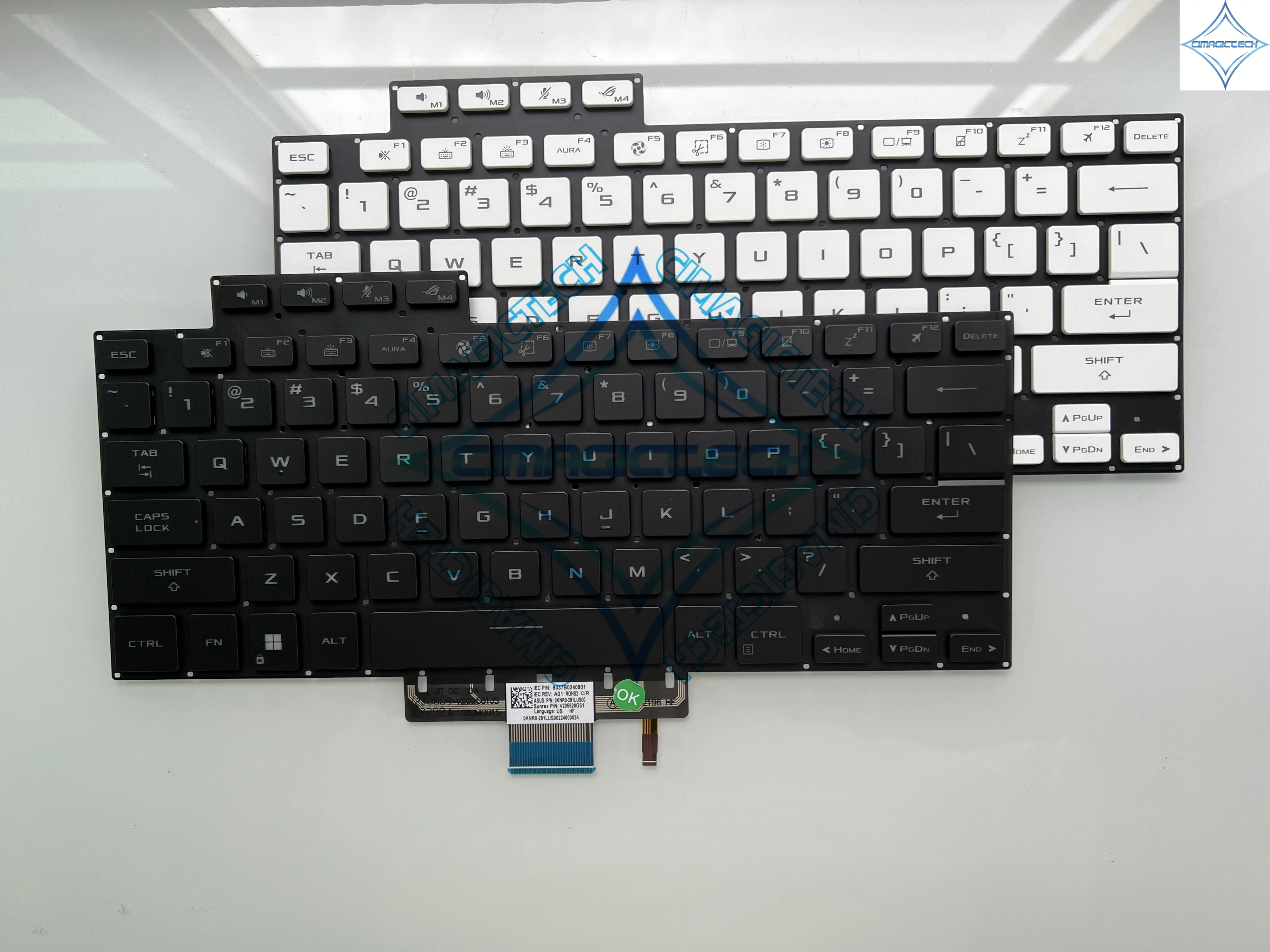New RU US English Russian RGB Backlit For ASUS ROG Zephyrus M16 GU603 ...