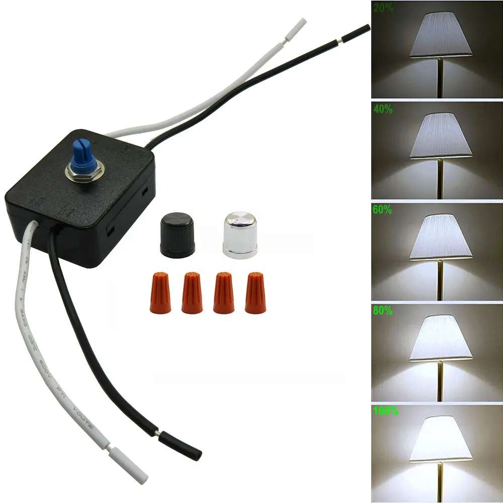 110-120V-AC-3-100W-Dimmer-Switch-Adjust-Light-Dimmable-Rotated-Dimmer ...