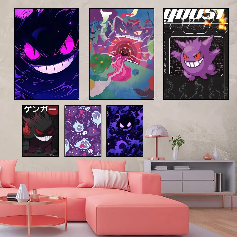 Miniso-pokemon-gengar-plakat-wohnzimmer-dekor-wohnzimmer-schlafzimmer ...