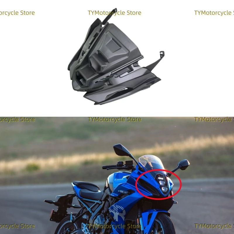 Motorcycle Front Headlight Hood Fairing Panel Cover Nose Head Cowl Fit ...