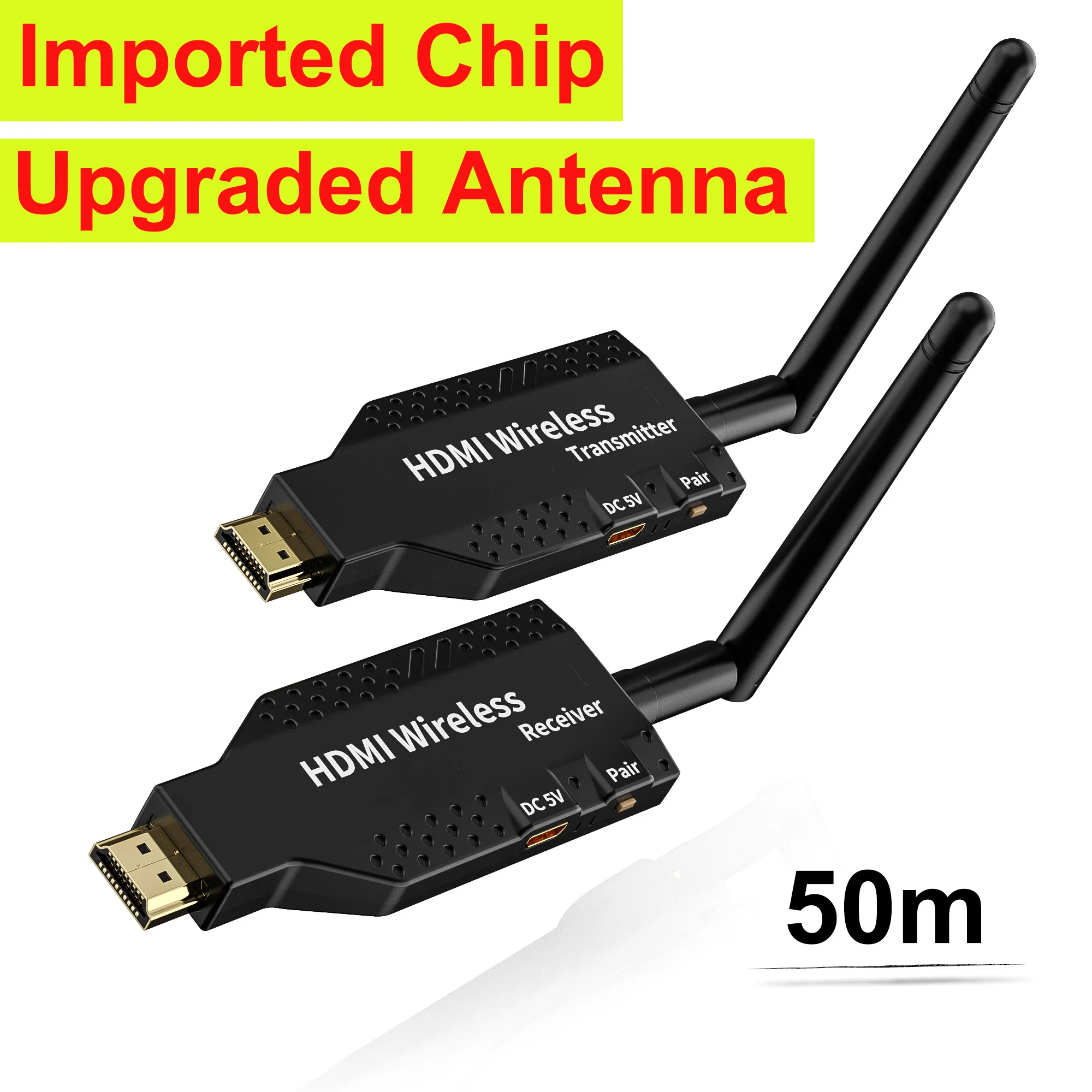 50m Sem Fio Transceptor Transmissor De Vídeo Receptor Hdmi Extensor Tv ...