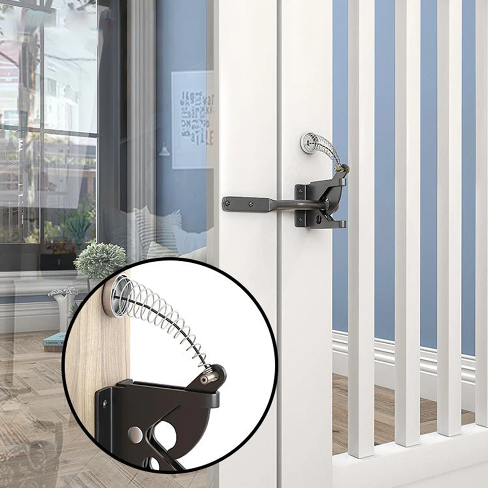 Latch-Gate-Latch-Fences-Gate-Gate-Cable-Pull-Self-Locking-Spring-Yard ...