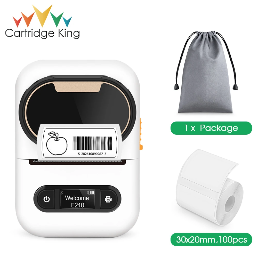 Sticker Printer Thermal Labeling Machine E210 Portable Label Maker ...