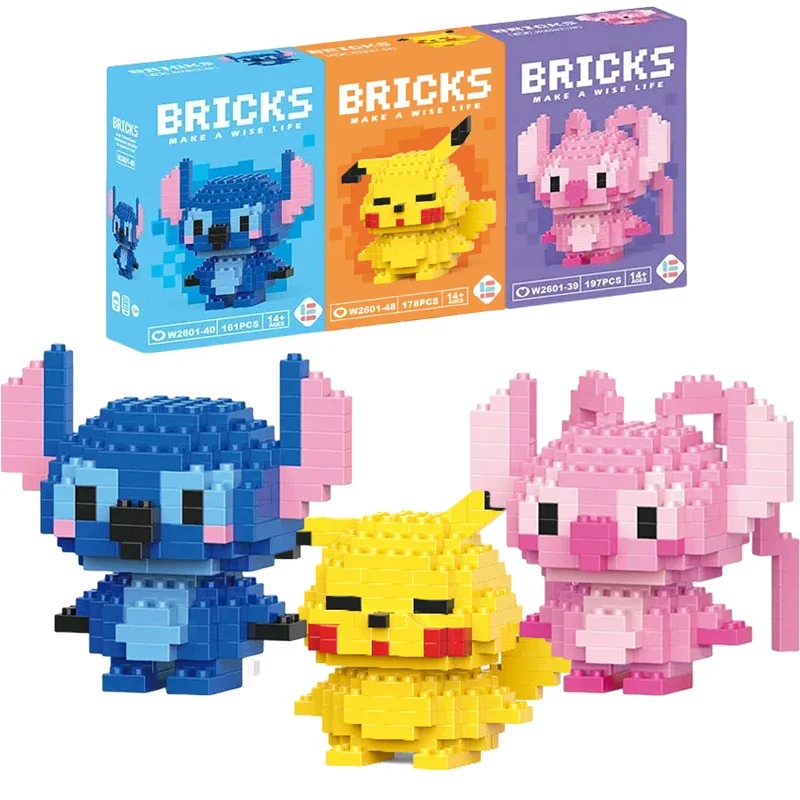 Toy-Building-Blocks-Blocks-Cartoon-Character-Assembled-Model-building ...