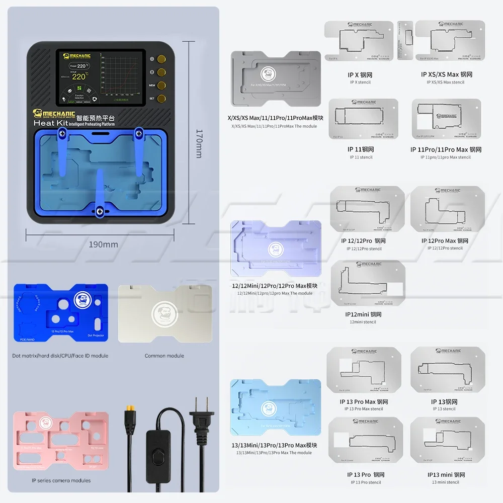 MECHANIC-Heat-Kit-Reflow-Soldering-Heating-Platform-LCD-Smart-Curve ...