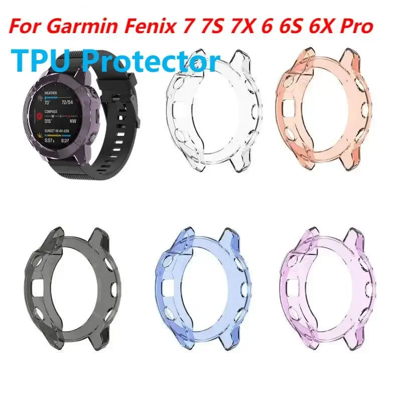 Protective-Case-For-Garmin-Fenix-7-7S-7X-Pro-Solar-6-6S-6X-Pro-TPU ...